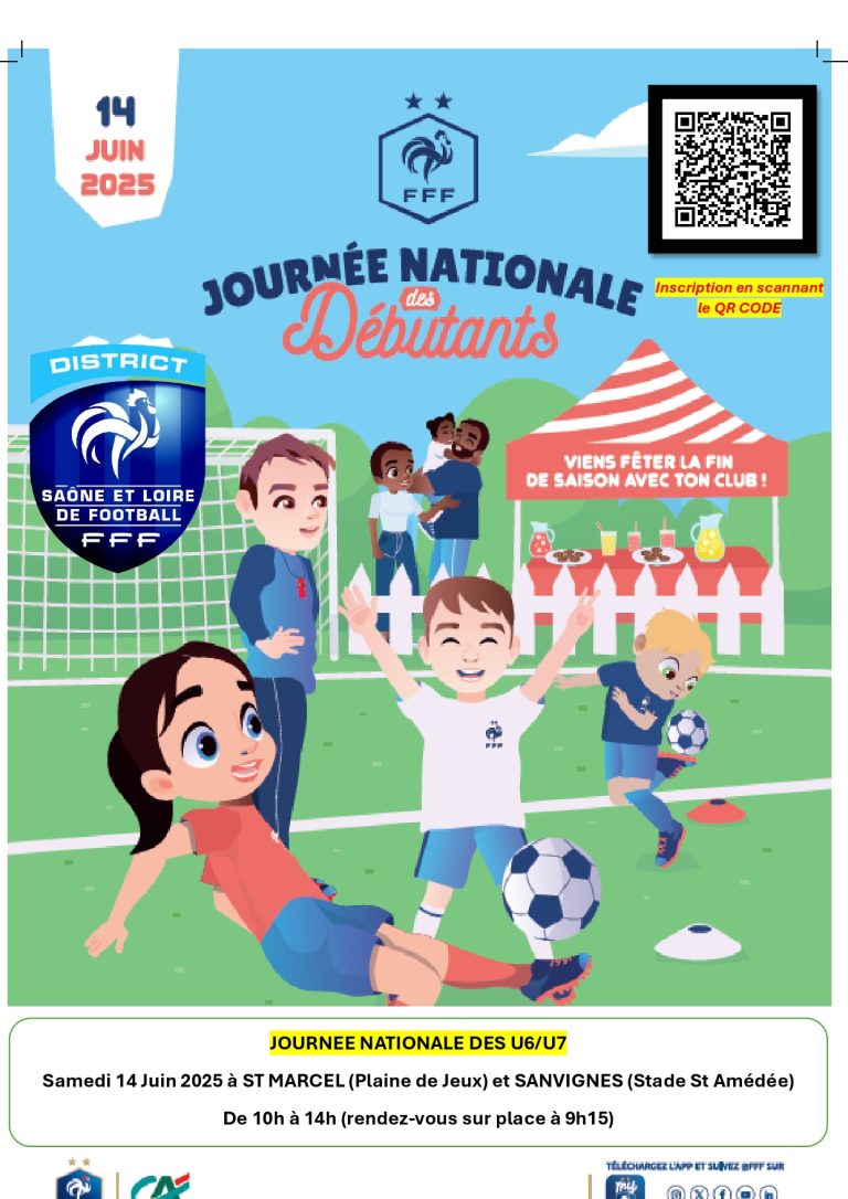 JND U6/U7 Samedi 14 Juin 2025 à ST MARCEL et SANVIGNES – DISTRICT SAONE-ET-LOIRE DE FOOTBALL